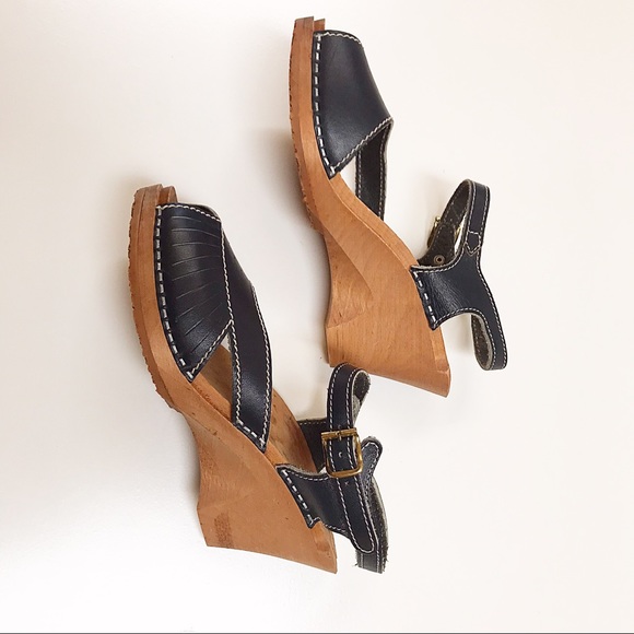 Shoes | Vintage Wooden Wedges | Poshmark